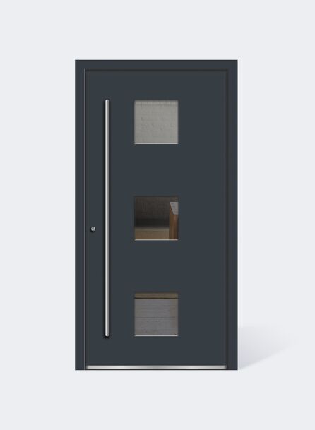 Sichere Haustüre aus Aluminium von UNILUX